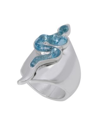 Robert Lee Morris Soho Faux Stone Snake Signet Ring - Macy's