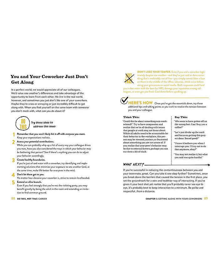 Barnes & Noble Do This, Not That: Career: What To Do (And Not Do) In 75 ...