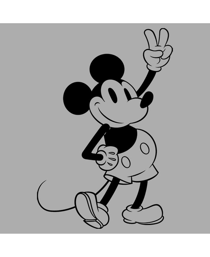 Disney Boy's Mickey & Friends Mickey Mouse Peace Sign Child T-Shirt ...