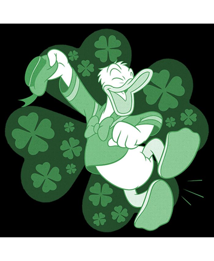 Disney Boy's Mickey & Friends Donald Duck Clover Luck Dance Child T ...