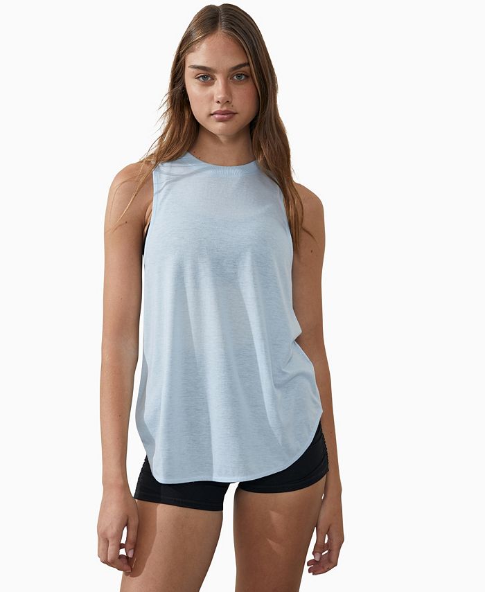 COTTON ON Women's Active Curve Hem Tank Top - Macy's