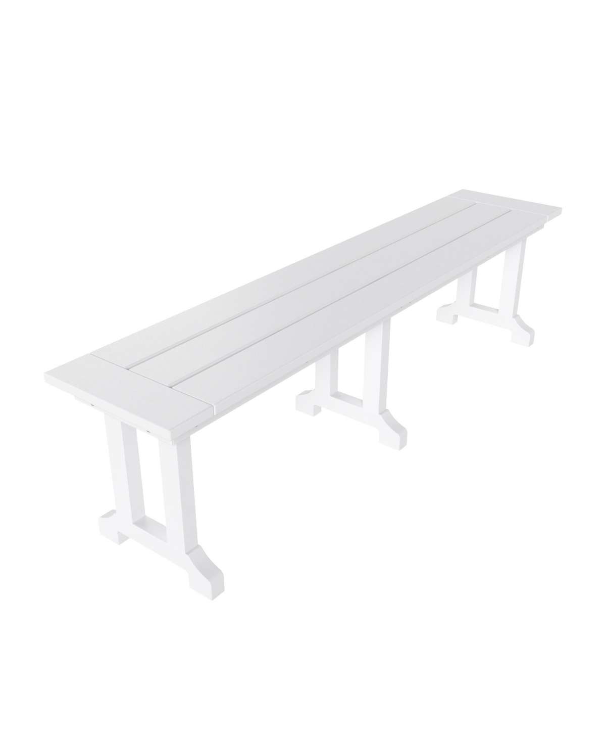 Click here for WestinTrends Outdoor Patio Dining Bench - White prices