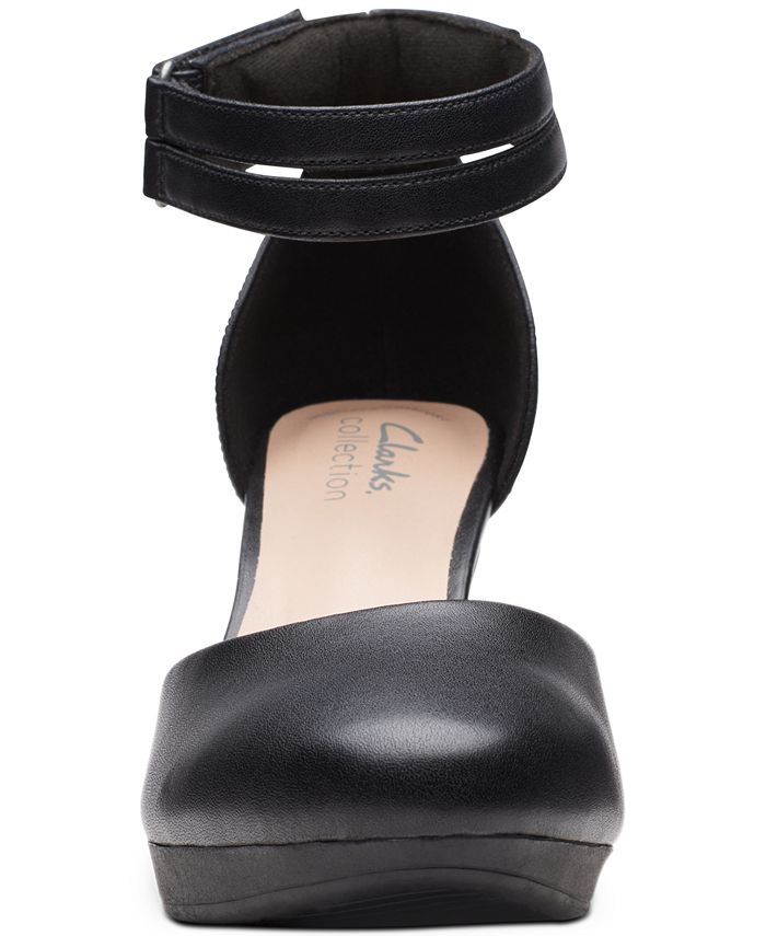 Clarks Women's Ambyr Skip Ankle-Strap Platform Pumps - Macy's