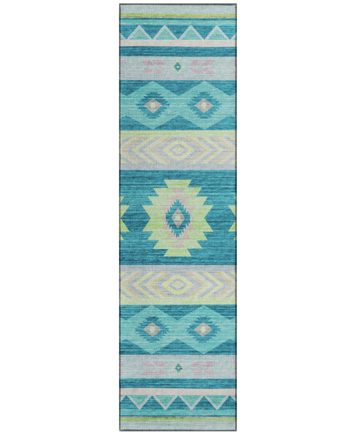 Click here for Dalyn Phoenix PH3 23 x 76 Runner Area Rug - Teal prices
