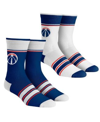 Men's and Women's Rock 'Em Socks Washington Wizards Multi-Stripe 2-Pack ...