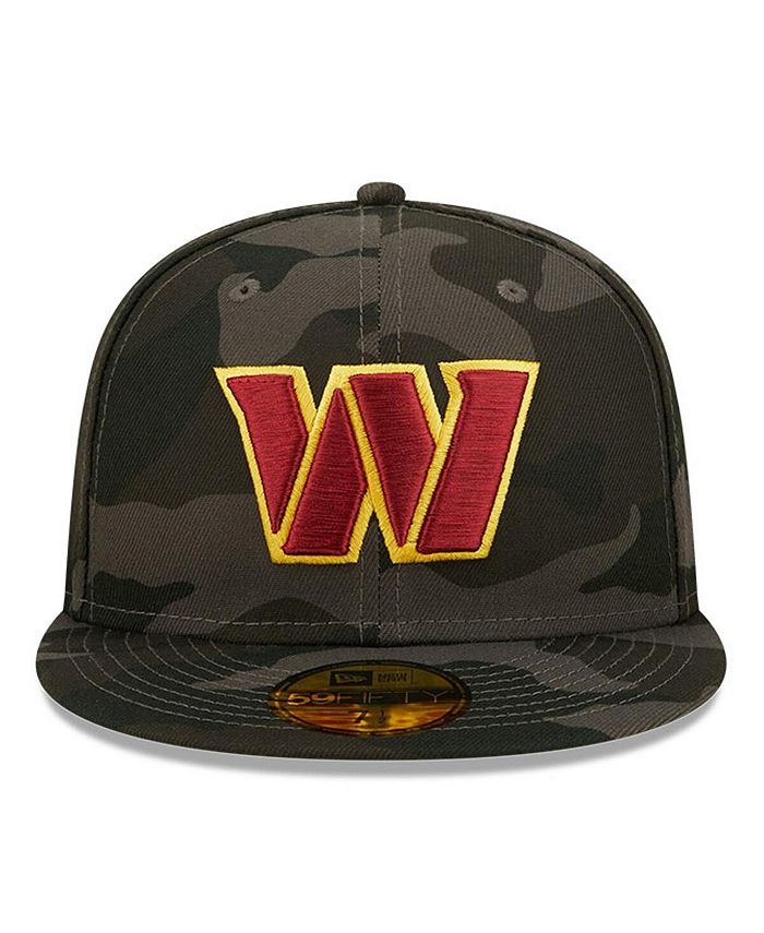 New Era Men's Black Washington Commanders Camo 59FIFTY Fitted Hat - Macy's