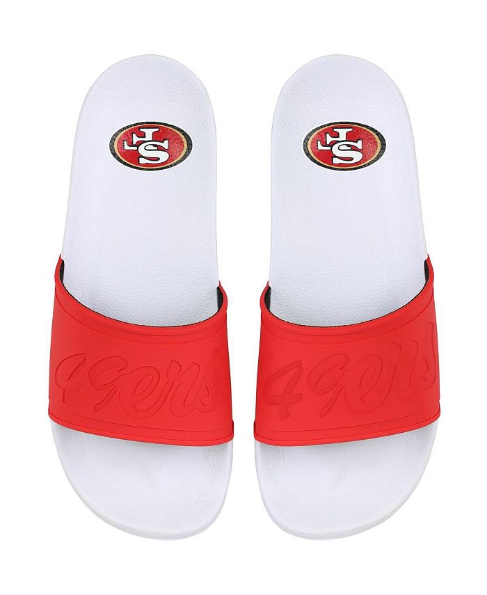 FOCO Women's San Francisco 49ers Script Wordmark Slide Sandals - Macy's