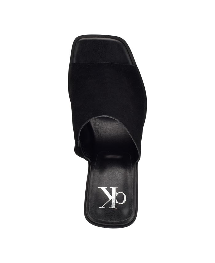 Calvin Klein Women's Clancy Square Toe Dress Mules - Macy's