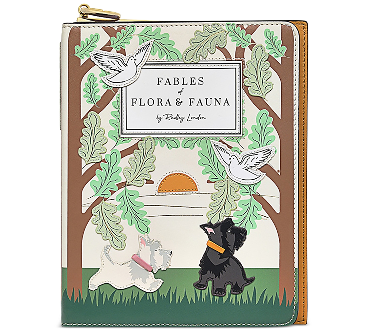 Radley London Book Street Small Leather Flapover Crossbody In Chalk ...