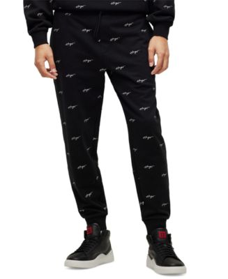 HUGO by Hugo Boss Men's Duritiba Relaxed-Fit Signature Logo Embroidered ...