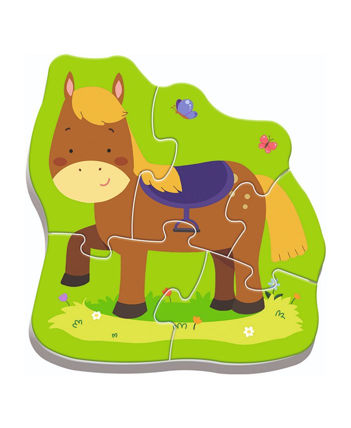 Trefl Baby Classic Puzzle- Animals on The Farm 18 Piece - 4 in 1 Set ...