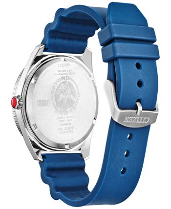 Citizen Eco-Drive Men's Marvel Spider-Man 60th Anniversary Blue Rubber ...