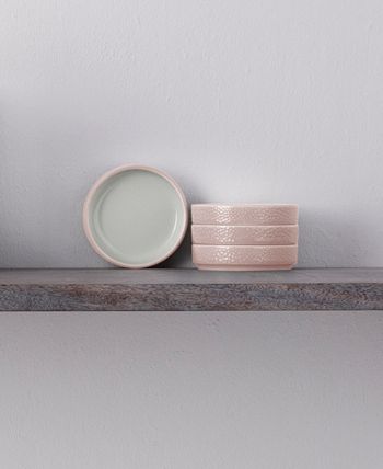 Noritake Colortex Stone Stax Mini Plates, Set of 4 - Macy's