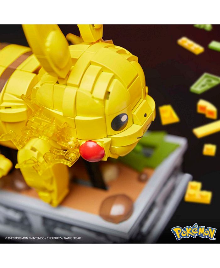 Mega Construx Pokemon 1095 Pieces Motion Pikachu Building Brick Set ...