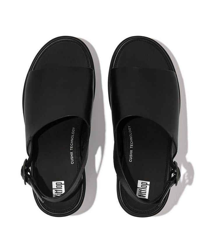 FitFlop Women's Pilar Leather Back Strap Platform Sandals - Macy's