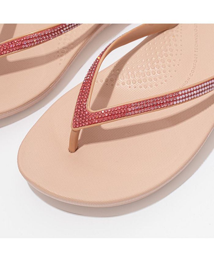 FitFlop Women's Iqushion Ombre Sparkle Flip-Flops - Macy's