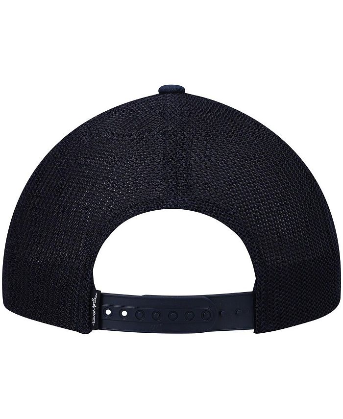 Travis Mathew Men's White, Navy Presidential Suite Trucker Snapback Hat ...