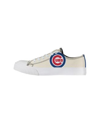 Women's FOCO Cream Chicago Cubs Low Top Canvas Shoes - Macy's