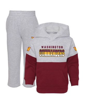 Toddler Boys Heather Gray, Burgundy Washington Commanders Playmaker ...