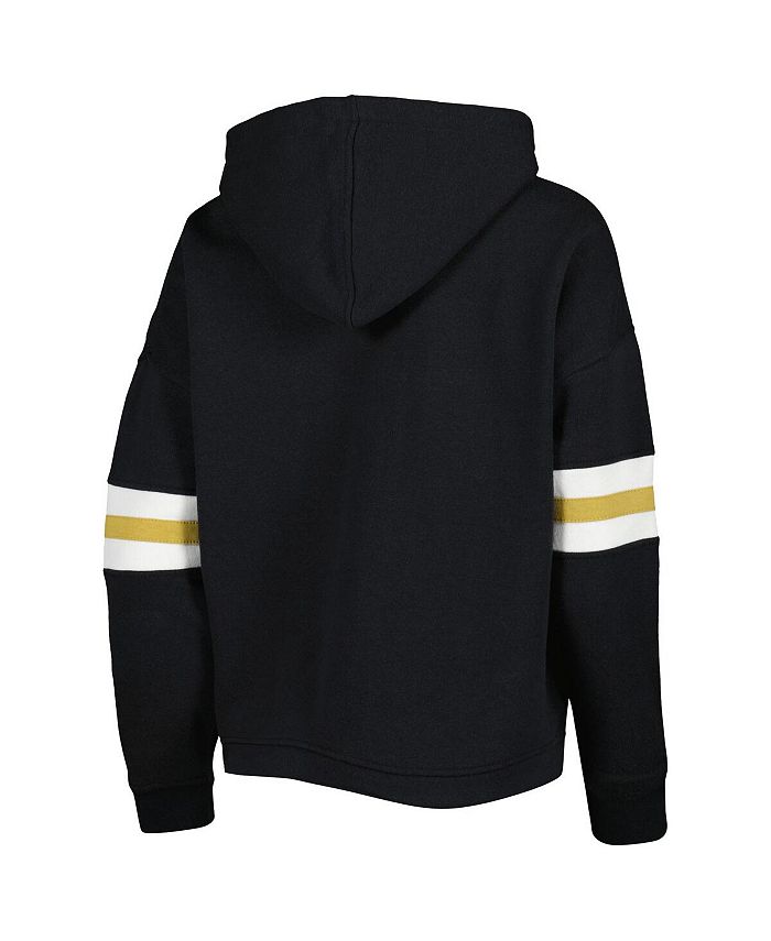 Pressbox Women's Black Purdue Boilermakers Super Pennant Pullover ...