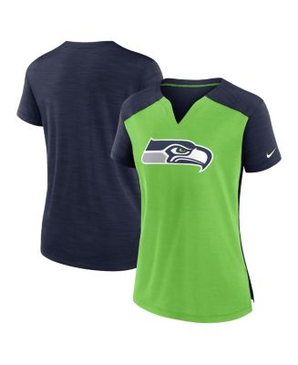 Women's Nike Neon Green, College Navy Seattle Seahawks Impact Exceed ...