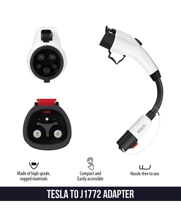 Lectron - Tesla to J1772 Adapter, Max 40A & 250V - Compatible with ...