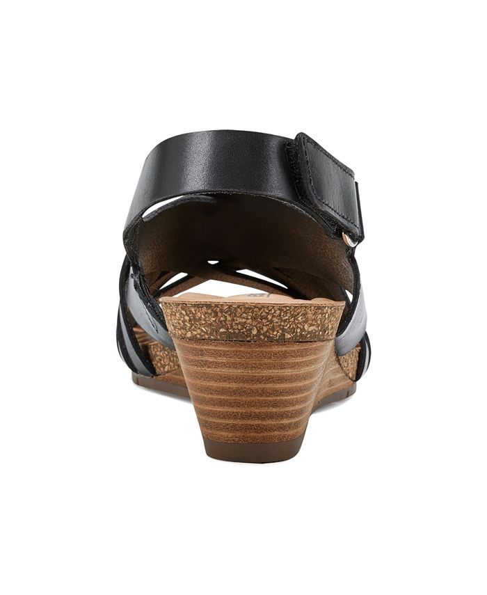 Earth Women's Hartie Round Toe Stacked Heel Dress Sandals - Macy's