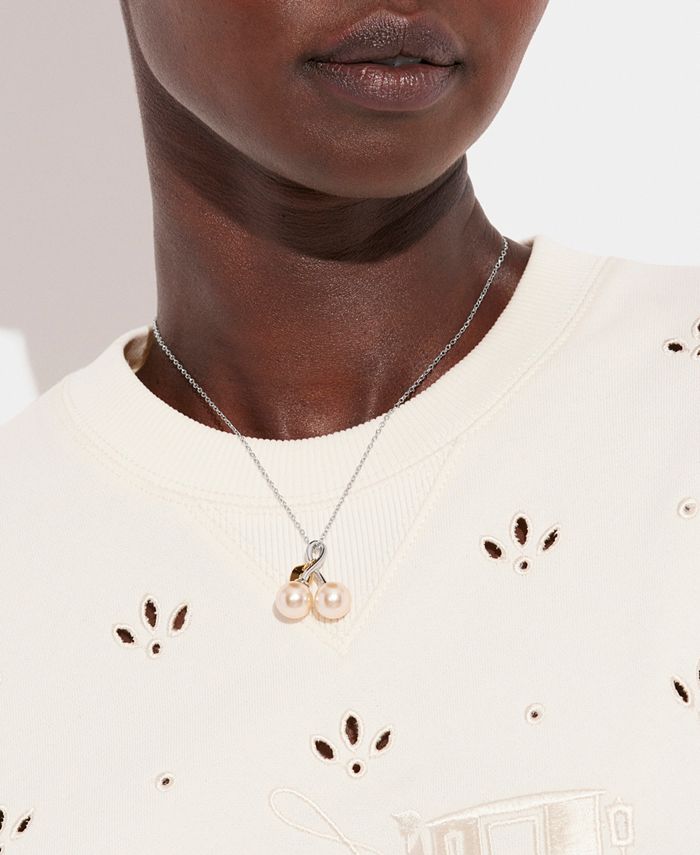 COACH Cherry Pendant Necklace - Macy's