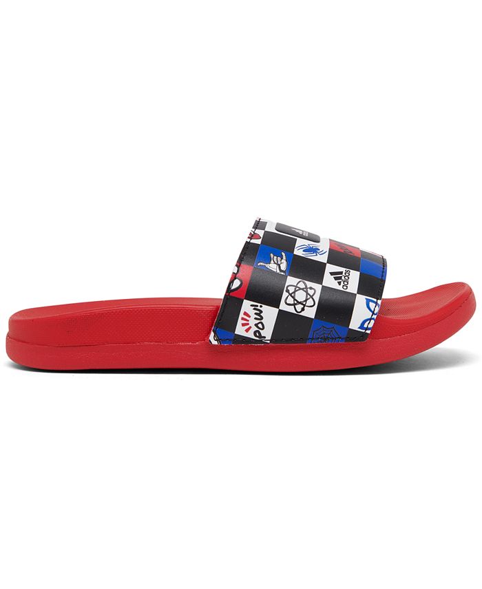 adidas Little Kids Disney Spider-Man Adilette Comfort Slide Sandals ...