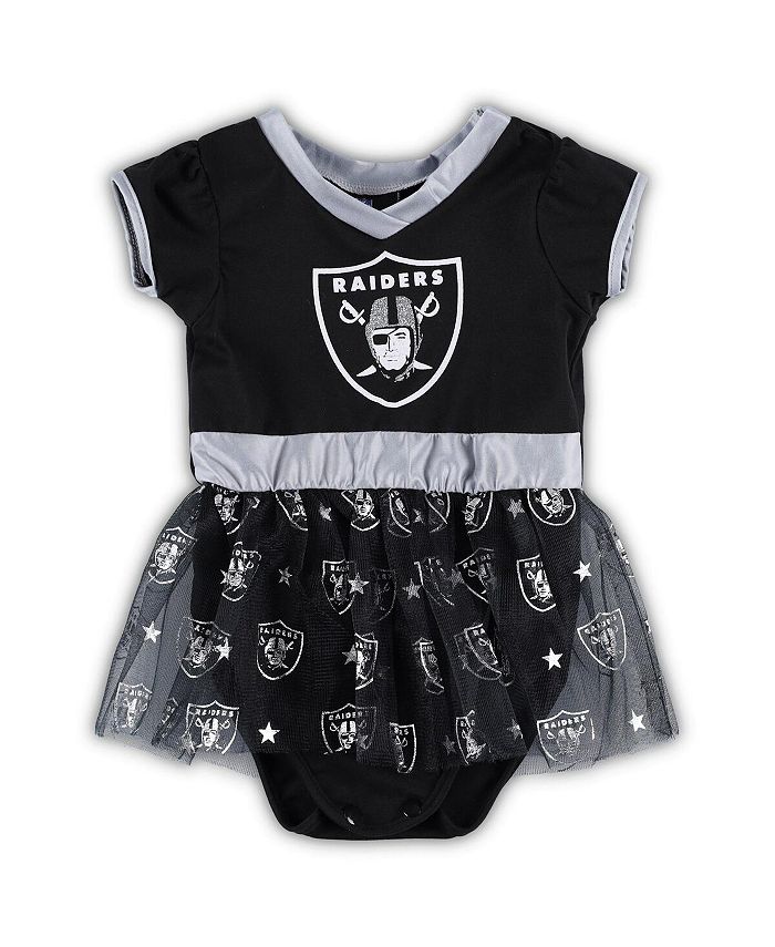 Jerry Leigh Infant Boys and Girls Black, Silver Las Vegas Raiders ...