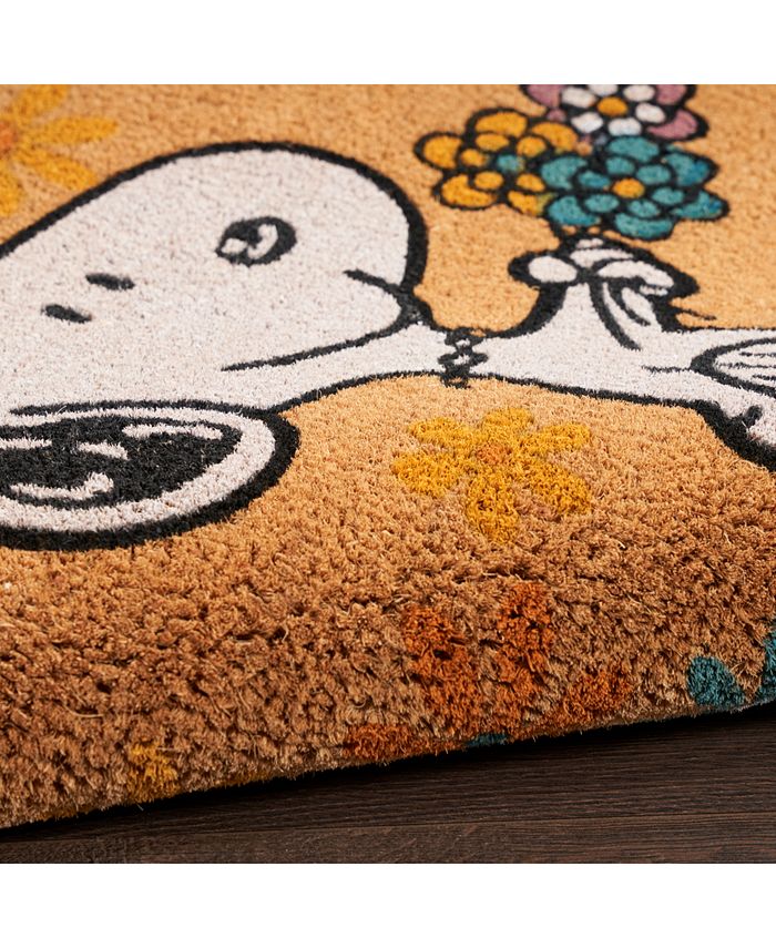 Nourison Home Nourison Peanuts Snoopy and Woodstock with Flower ...