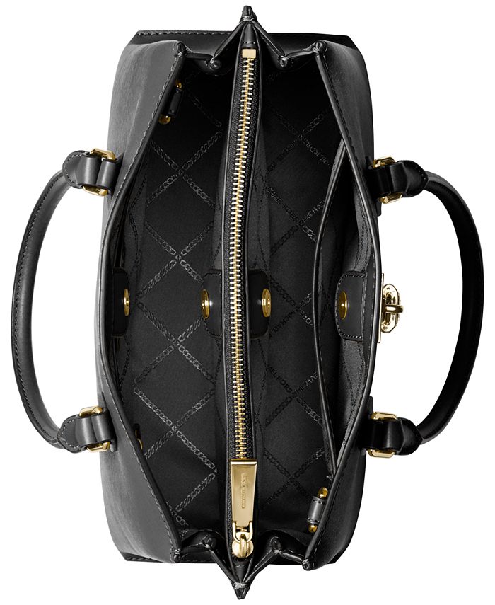 Michael Kors Ruby Medium Double Compartment Leather Satchel - Macy's