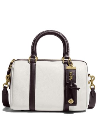 COACH Colorblock Ruby 25 Leather Satchel Bag - Macy's