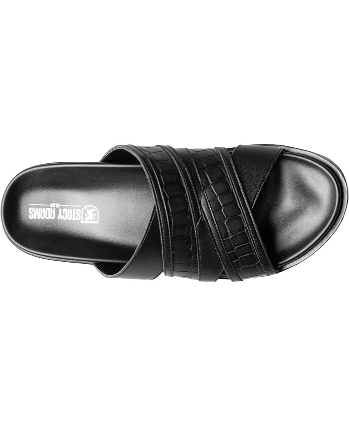 Stacy Adams Men's Mondo Open Toe Slide Sandals - Macy's