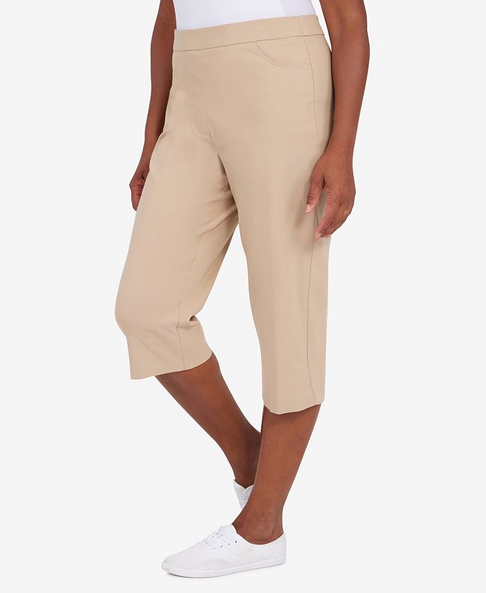 Alfred Dunner Missy Women's Classics Allure Clam Digger Capri Pants ...