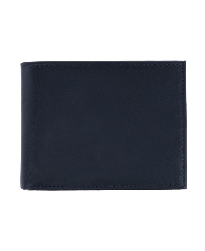TRAFALGAR Men's Sergio Genuine Leather RFID Bi-Fold Passcase Wallet ...