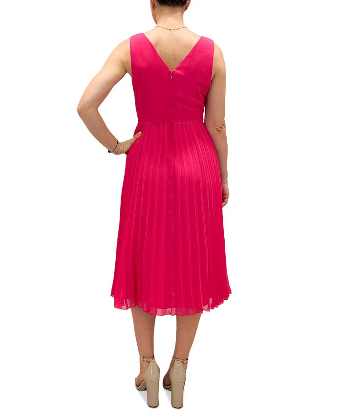 Sam Edelman Women's Pleated-Skirt Sleeveless Dress - Macy's
