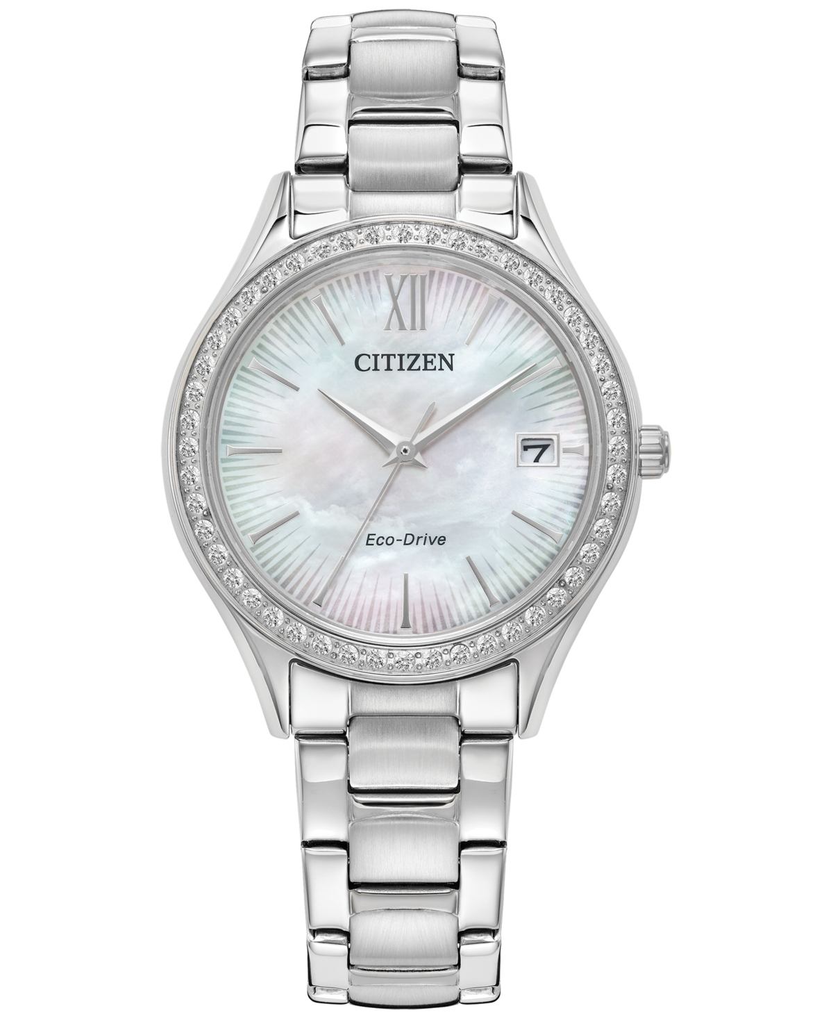 Click here for Citizen Eco-Drive Womens Crystal Stainless Steel B... prices