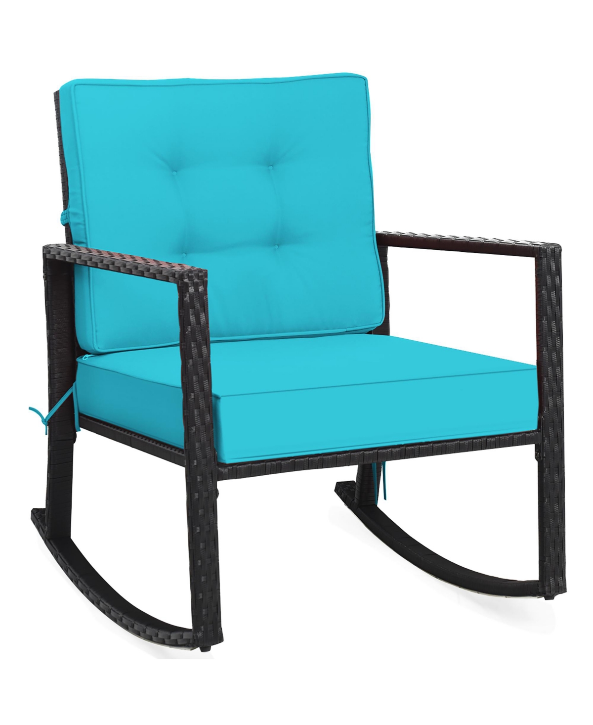 Click here for Patio Rattan Rocker Chair Outdoor Glider Rocking C... prices
