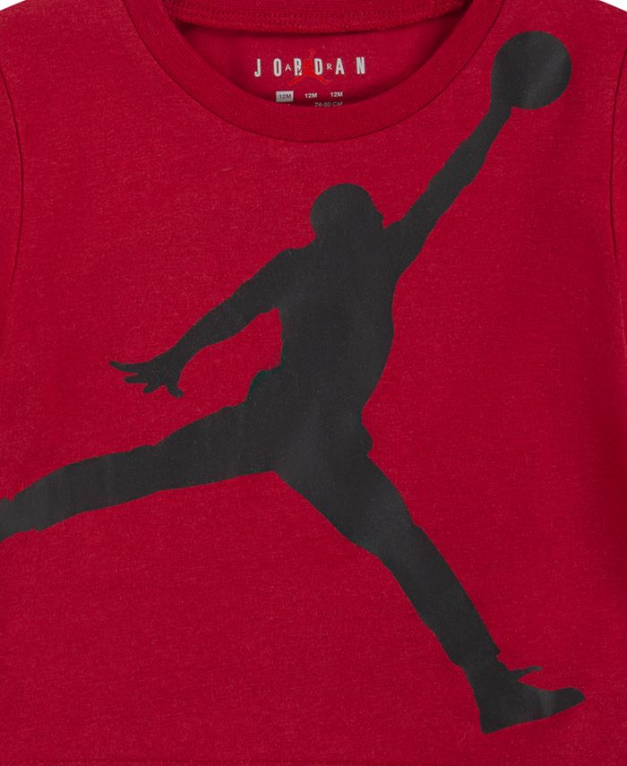 Jordan Baby Boys Jumbo Jump Man T Shirt and Shorts, 2 Piece Set - Macy's