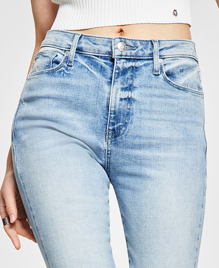 Guess Womens Eco Sexy High Rise Flared Jeans Macys