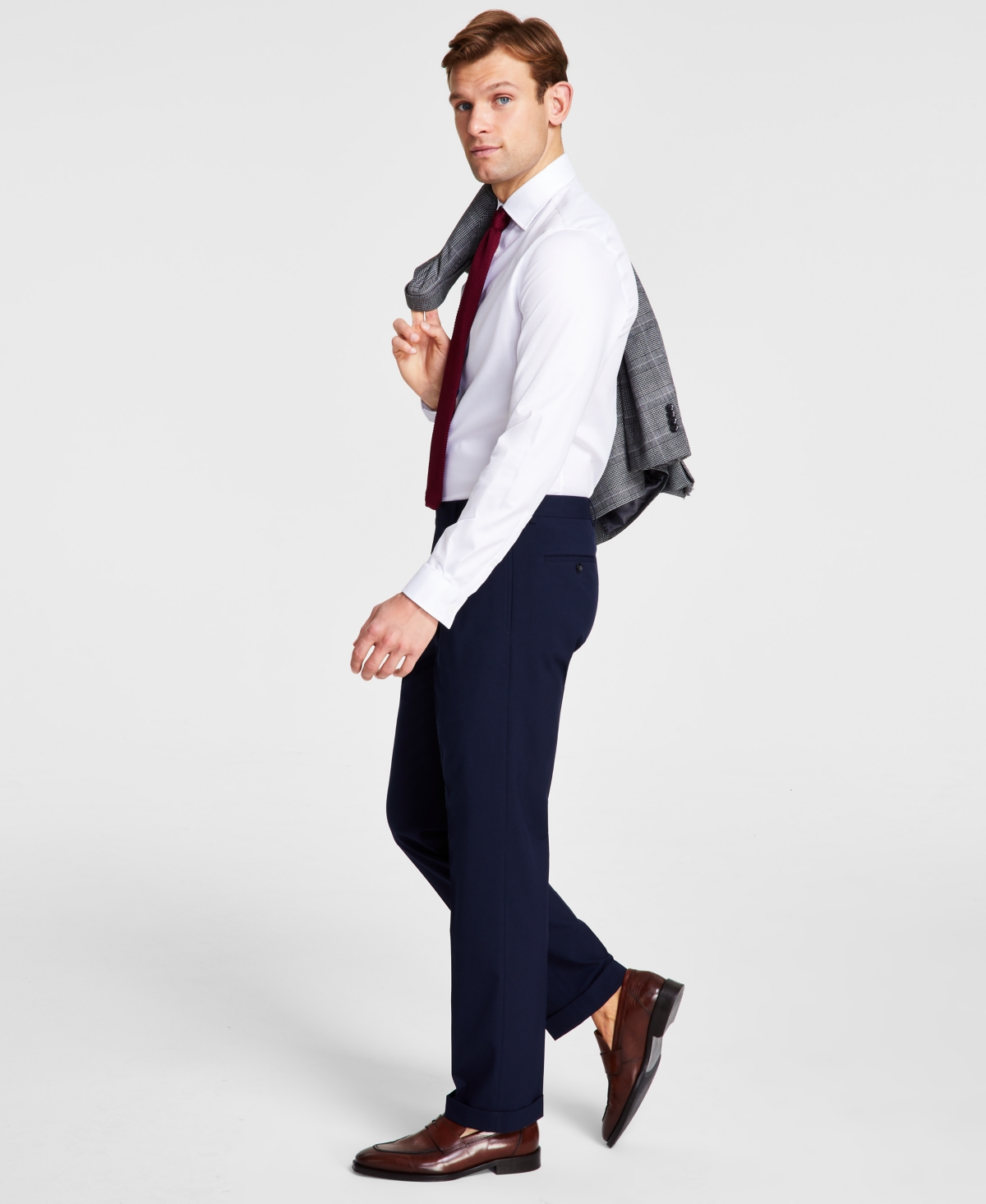 Click here for Michael Kors Mens Pleated Solid Classic Fit Pants... prices