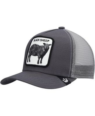 Big Boys Gray Black Sheep Trucker Adjustable Hat - Macy's
