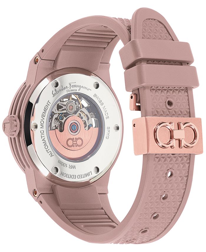 Ferragamo Salvatore Men's Swiss Automatic F-80 Skeleton Ecoceramic ...