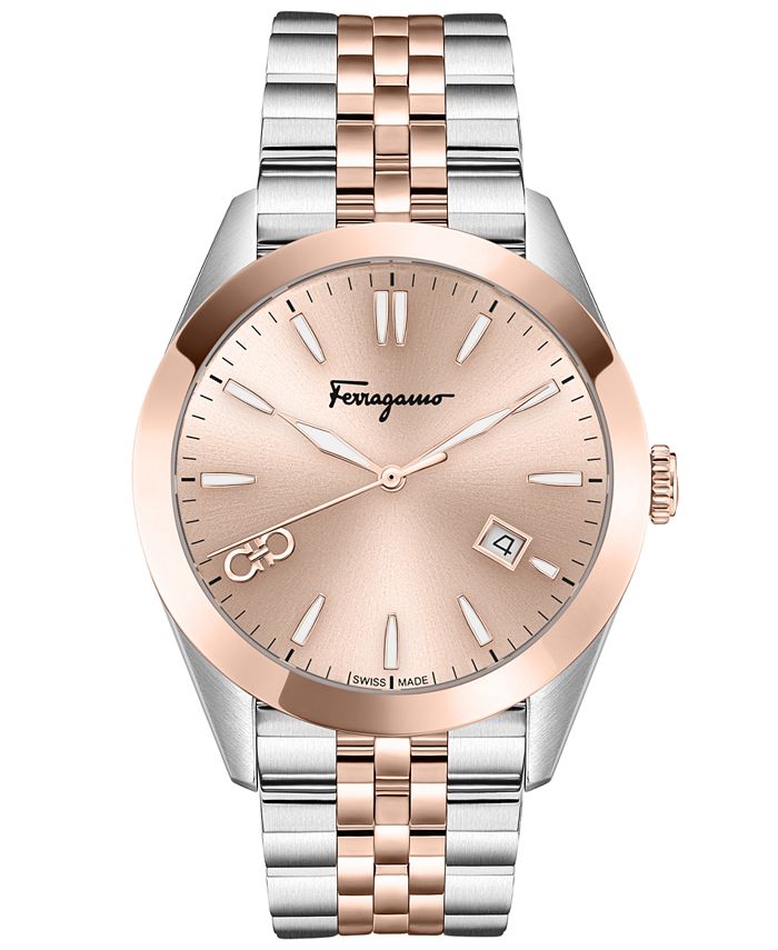 Ferragamo Salvatore Men's Swiss Classic Two-Tone Stainless Steel ...