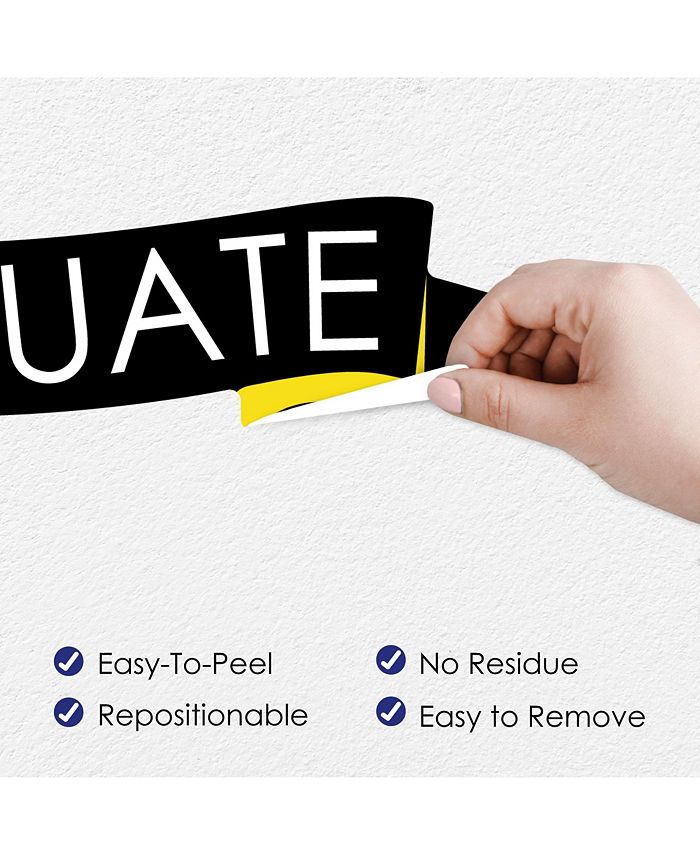 Big Dot of Happiness Yellow Grad Best is Yet to Come Peel & Stick ...