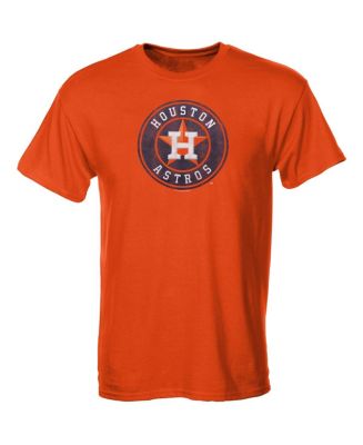 Big Boys and Girls Houston Astros Distressed Logo T-shirt - Orange - Macy's