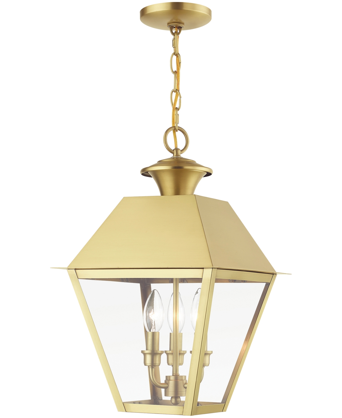 Click here for Livex 3 Light Outdoor Large Pendant Lantern - Natu... prices