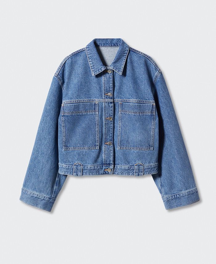 MANGO Women's Pocketed Denim Jacket - Macy's