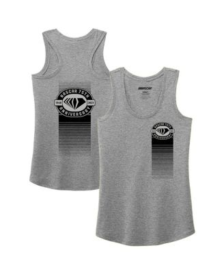 Women's E2 Apparel Heather Gray NASCAR 75th Anniversary Racerback Tank ...